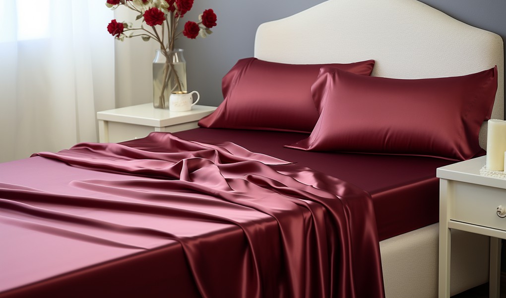 Exploring the Allure of Romantic Red Silk Sheets