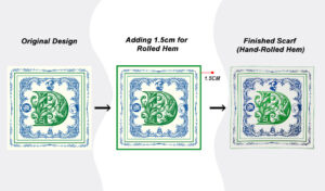 Design Hand-Rolled Scarf: Edges Details You Should Know