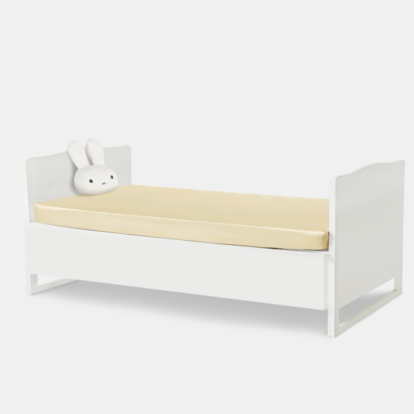 Pure 100% Silk Kids Fitted Sheet, Cream | ElleSilk