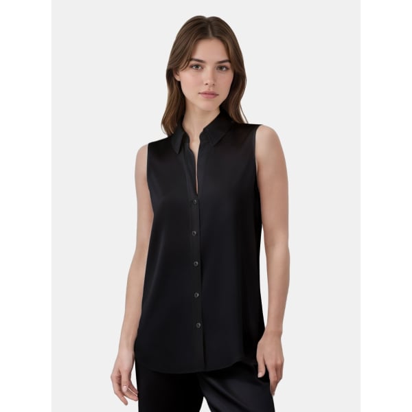 Sleeveless Mulberry Silk Top for Women | ElleSilk