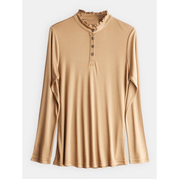 Women’s Long Sleeves Silk Knitted Top | ElleSilk