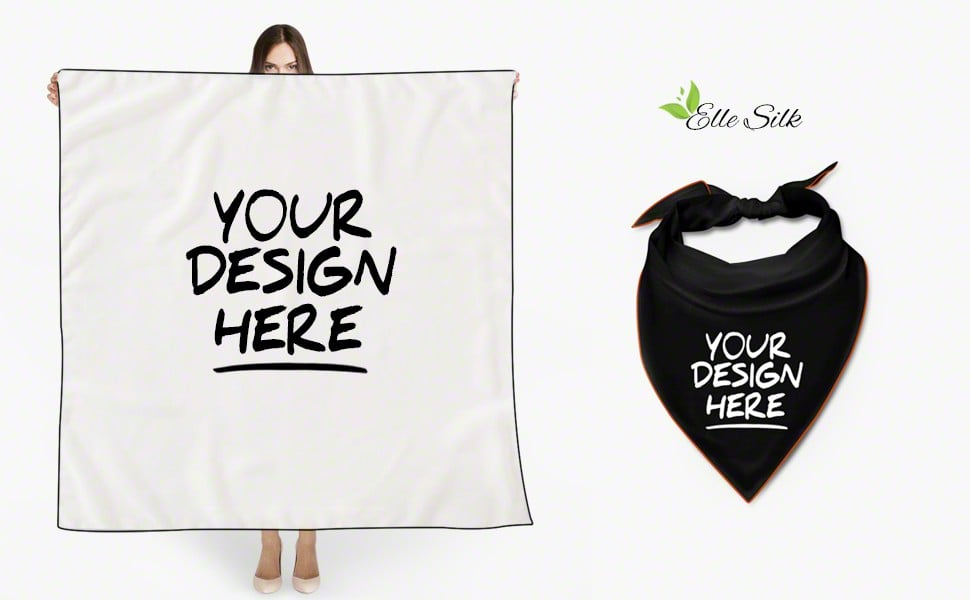 Design Your Own Silk Scarves, Printed Art Scarf
