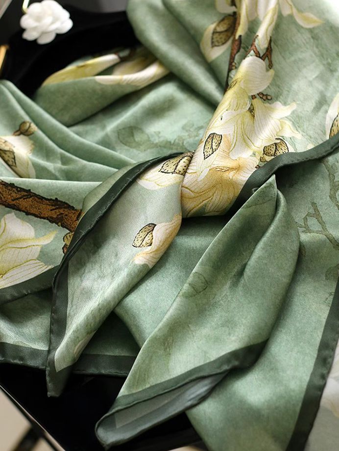 ElleSilk Clients' Custom Printed Silk Scarves Photos